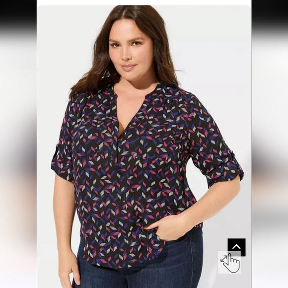 torrid | Tops | Torrid Plus Size Womens Harper 34 Sleeve Pullover ...